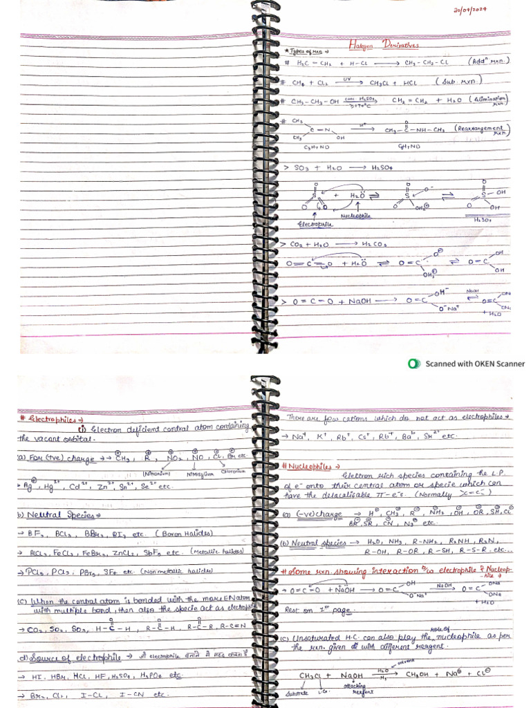 Halogen Derivatives Notes | PDF