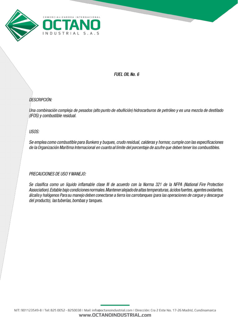 Ficha Tecnica FO6 | PDF