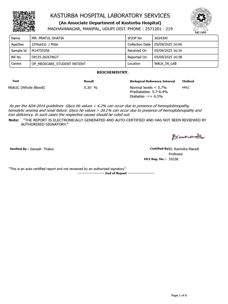 M14755356 Pratul Ghatia 060925225135 | PDF | Thyroid Stimulating ...