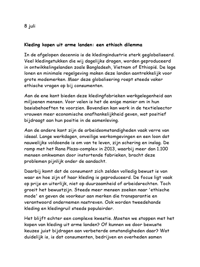 8 - Kleding Uit Arme Landen | PDF