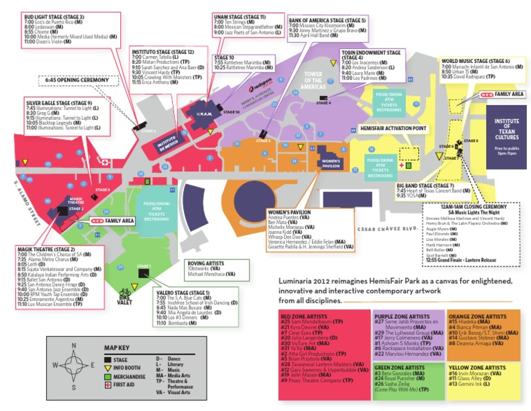 Luminaria 2012 Map | PDF