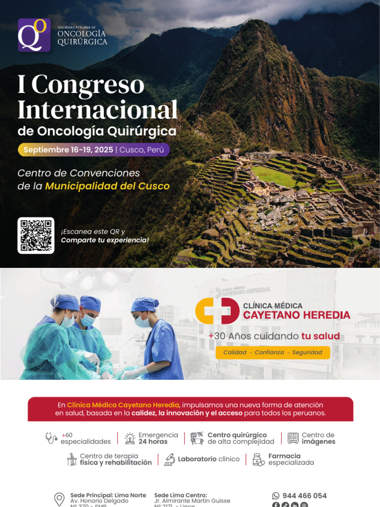Programa Congreso Internacional SPOQ 2025 - Compressed | PDF | Cáncer | Oncología