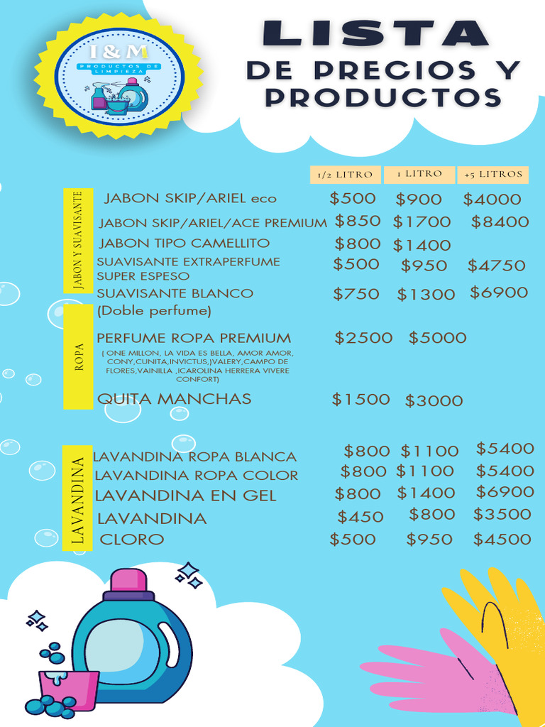 Lista de Precios I & M 01-06-25 | PDF
