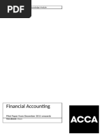 Specimen Examen F3 Acca | PDF | Accounts Payable | Debits And Credits
