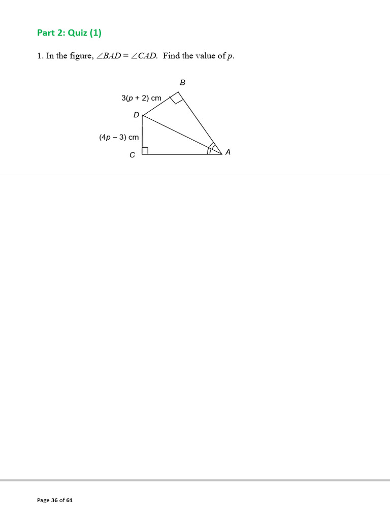 Special Lines & Centres in A Triangle Ex.4 | PDF | Perpendicular ...