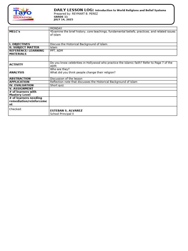 QUARTER 1 Week 6 | PDF