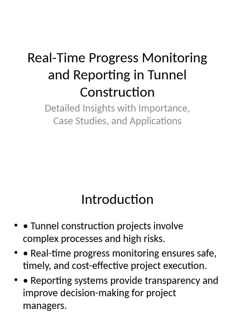 2 Detailed Real Time Monitoring Tunnel Construction | PDF | Tunnel | Computing
