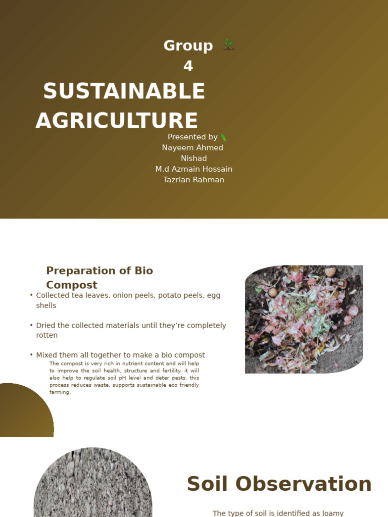 Sustainable Agriculture | PDF