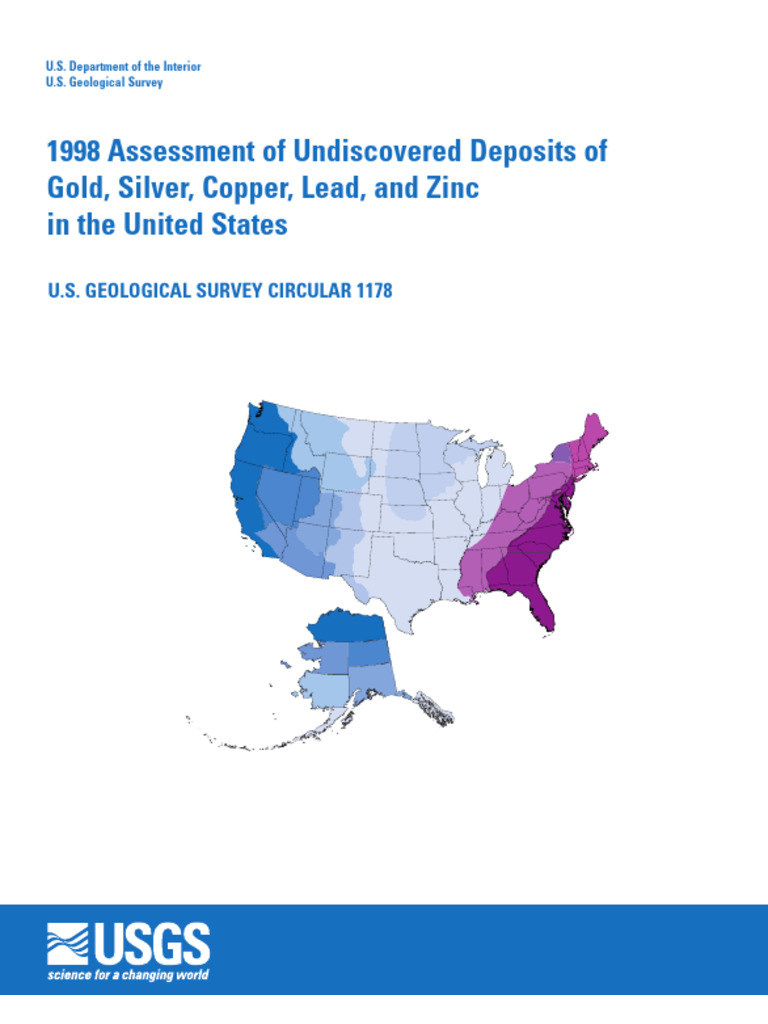 1998 Assessment of Undiscovered Deposits of Gold ... | PDF | United ...
