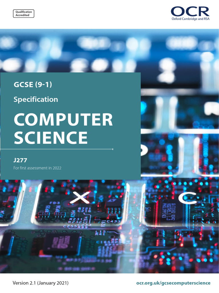 OCR GCSE Computer Science J277 Spec | PDF | Computer Data Storage | Byte