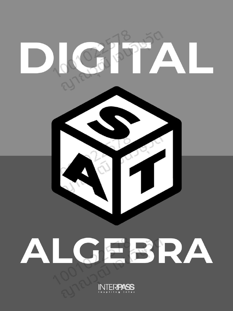 Digital SAT Math: Algebra Concepts | PDF | Equations | Numbers
