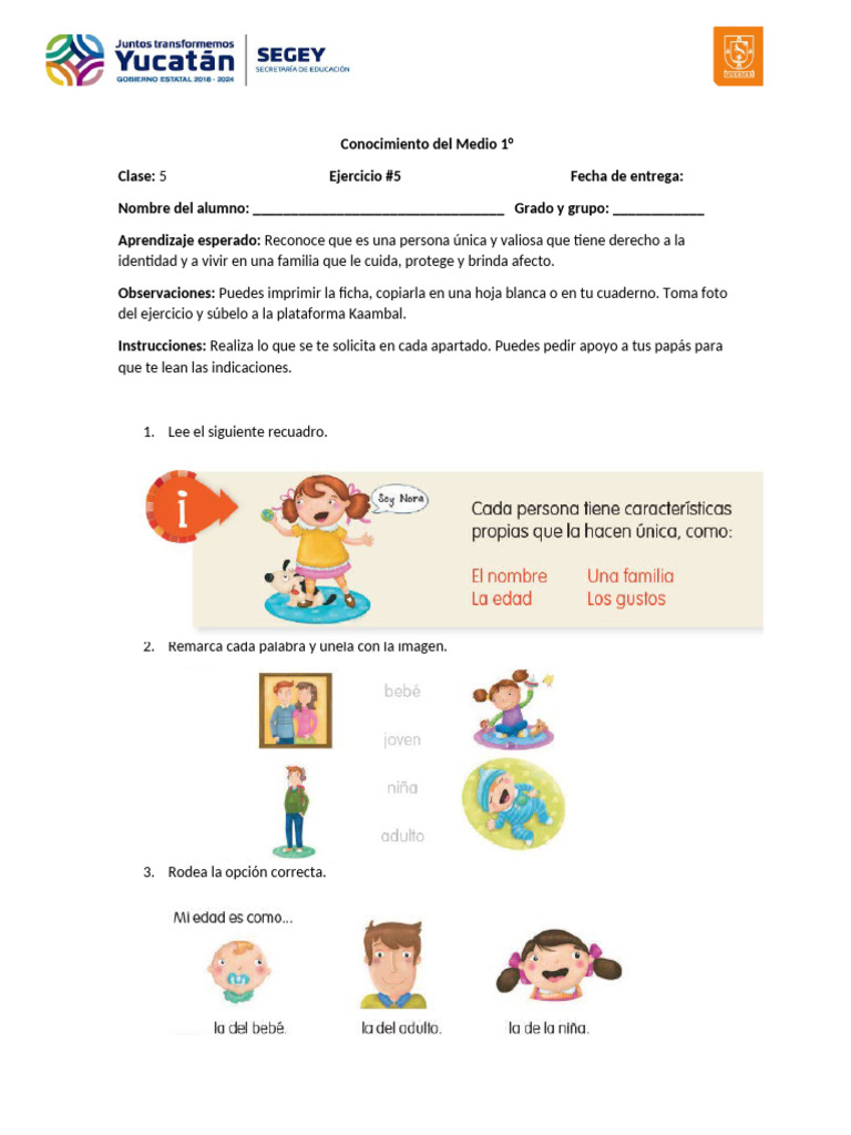 1° CM Semana5 Ejercicio | PDF