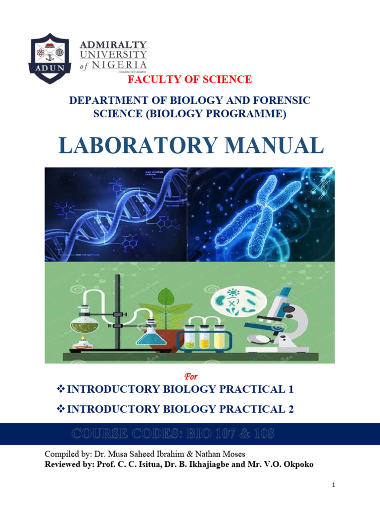 Biology Practical Laboratory Manual | PDF | Mitosis | Meiosis