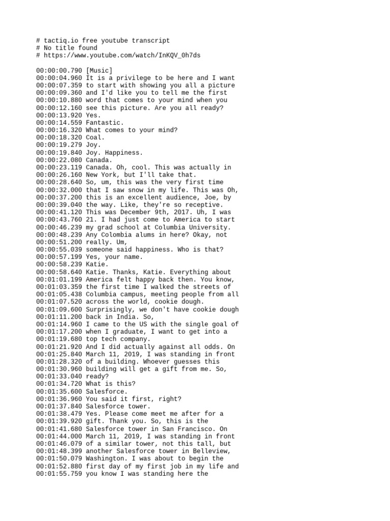 Tactiq Free Transcript InKQV - 0h7ds | PDF