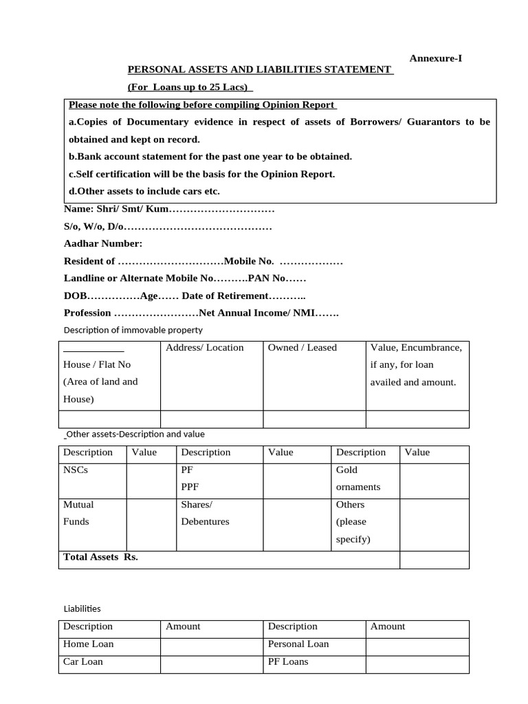Asset & Liability - Opinion Report | PDF | Loans | Investing