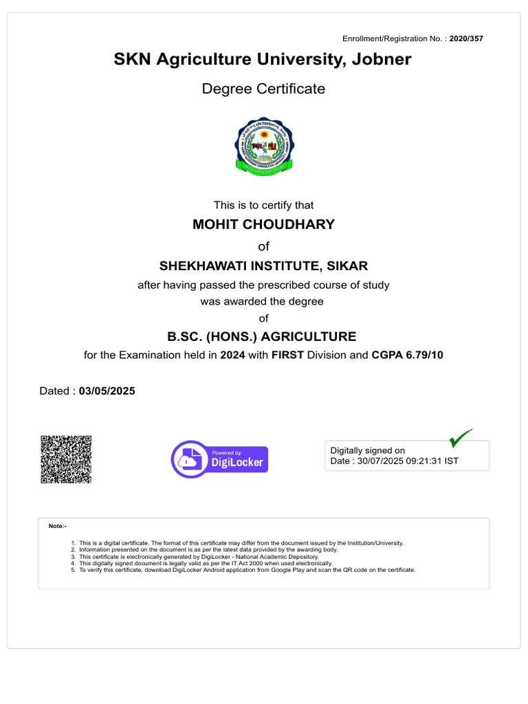 In - Ac.sknau DGCER 20242020ZZ357 | PDF