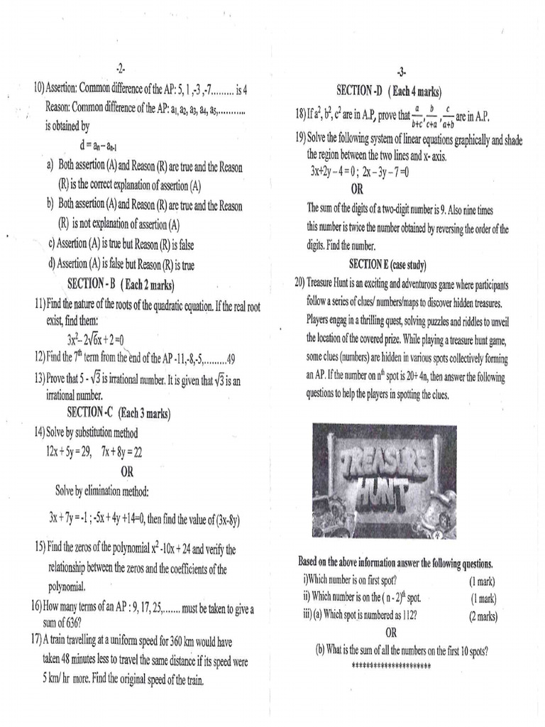 10th Carmel Periodic Test - Rotated | PDF