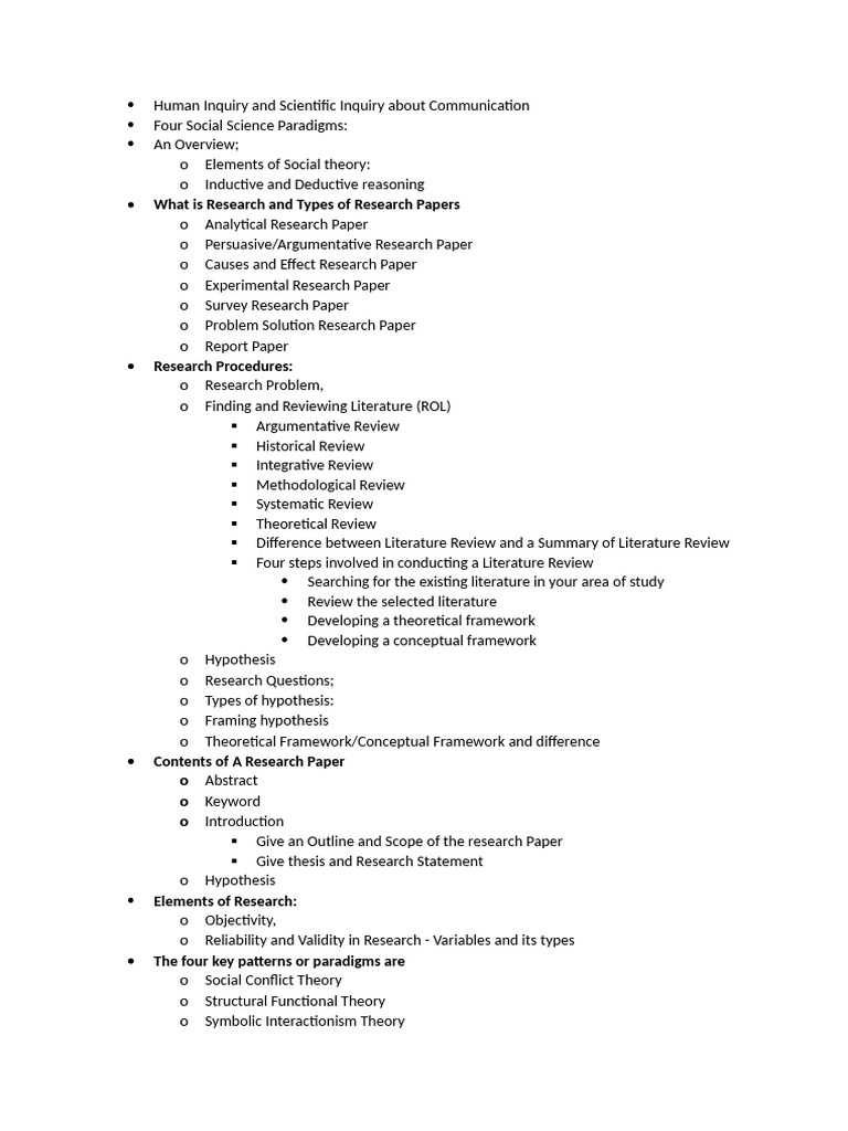 Human Inquiry and Scientific Inquiry About Communication | PDF ...