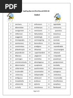 400+ Spelling Bee Words by Level | PDF