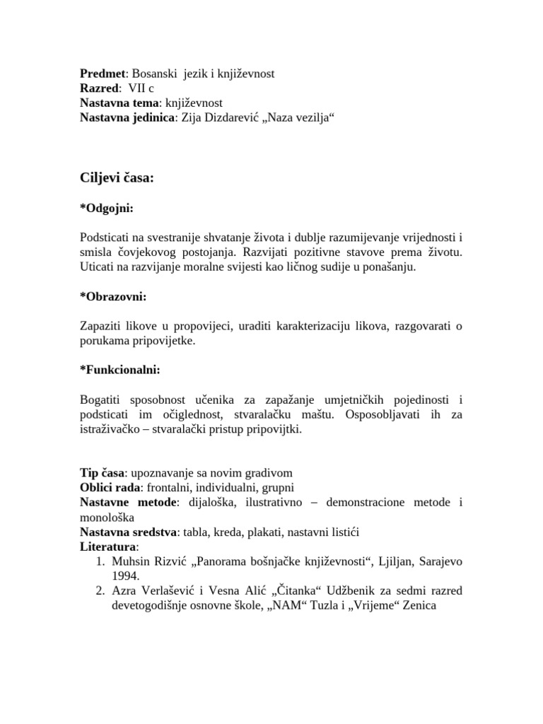 OGLEDNI ČAS - Naza Vezilja | PDF