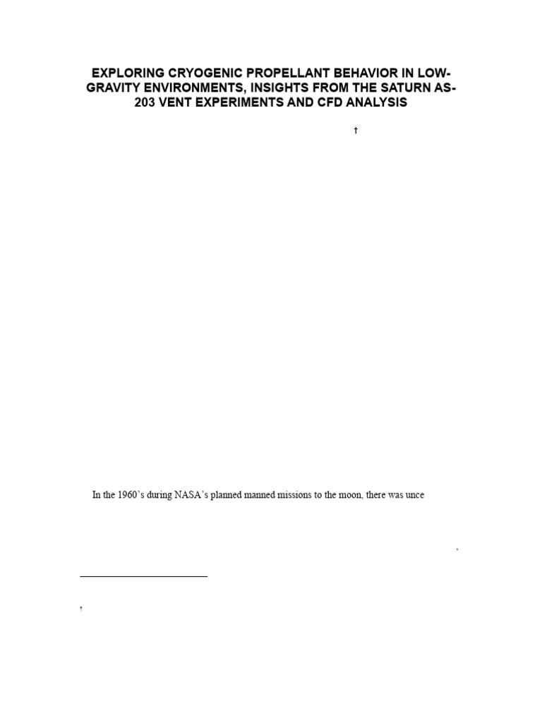 AAS - Exploring Cryogenic Propellant - Final | PDF | Boiling | Evaporation