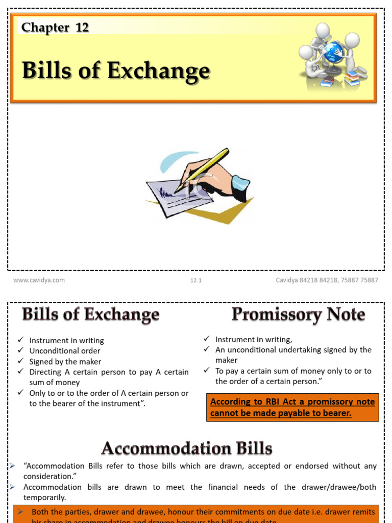 Understanding Bills of Exchange Basics | PDF | Negotiable Instrument ...