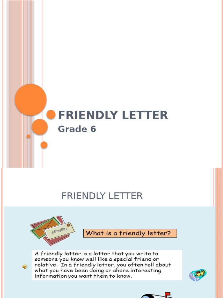 How to Write a Friendly Letter | PDF