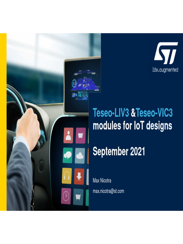 Teseo-LIV3 & VIC3 GNSS Modules Overview | PDF | Computer Engineering ...