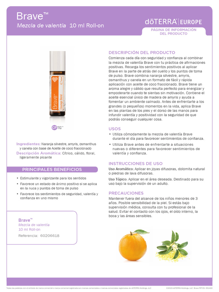Doterra Brave Oil | PDF