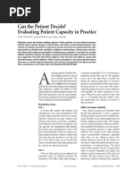 Appelbaum Criteria for Patient Capacity | PDF | Dementia | Medical ...