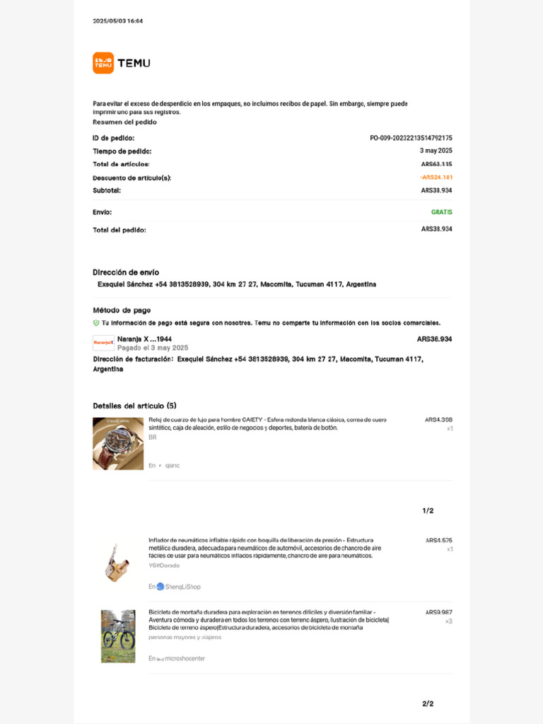 Temu Web Document | PDF