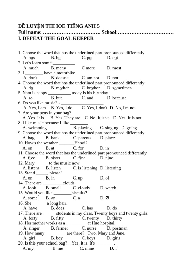 IOE 5 English Practice Exercises | PDF