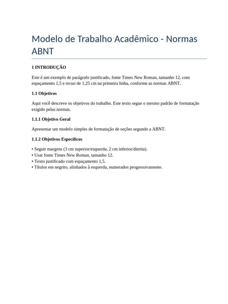 Modelo Abnt | PDF