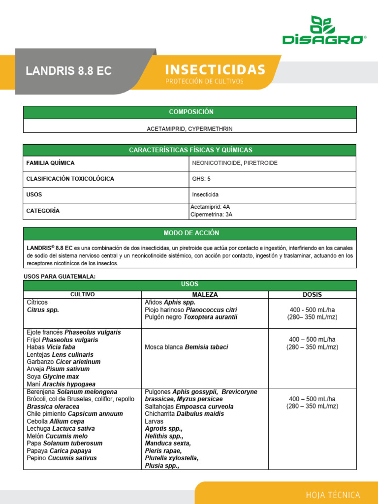 LANDRIS-8.8-EC-GT | PDF | Plantas comestibles | Vegetales
