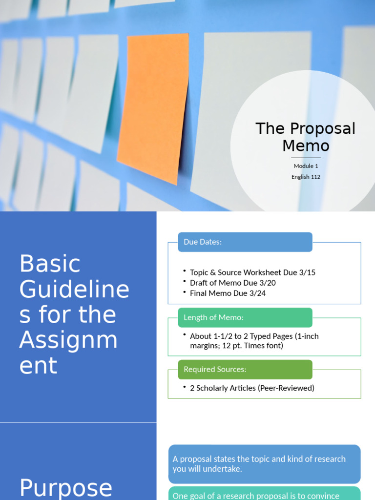 Proposal Memo Presentation Spring 2024 | PDF | Essays | Human Communication