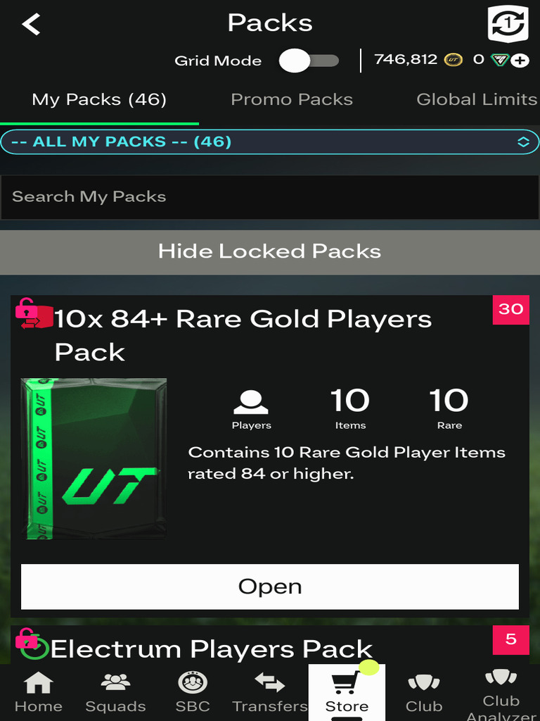 Rare Gold Player Packs Overview | PDF