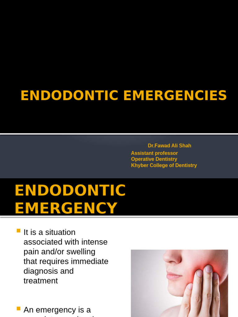 Endodontic Emergencies | PDF | Tooth | Mouth