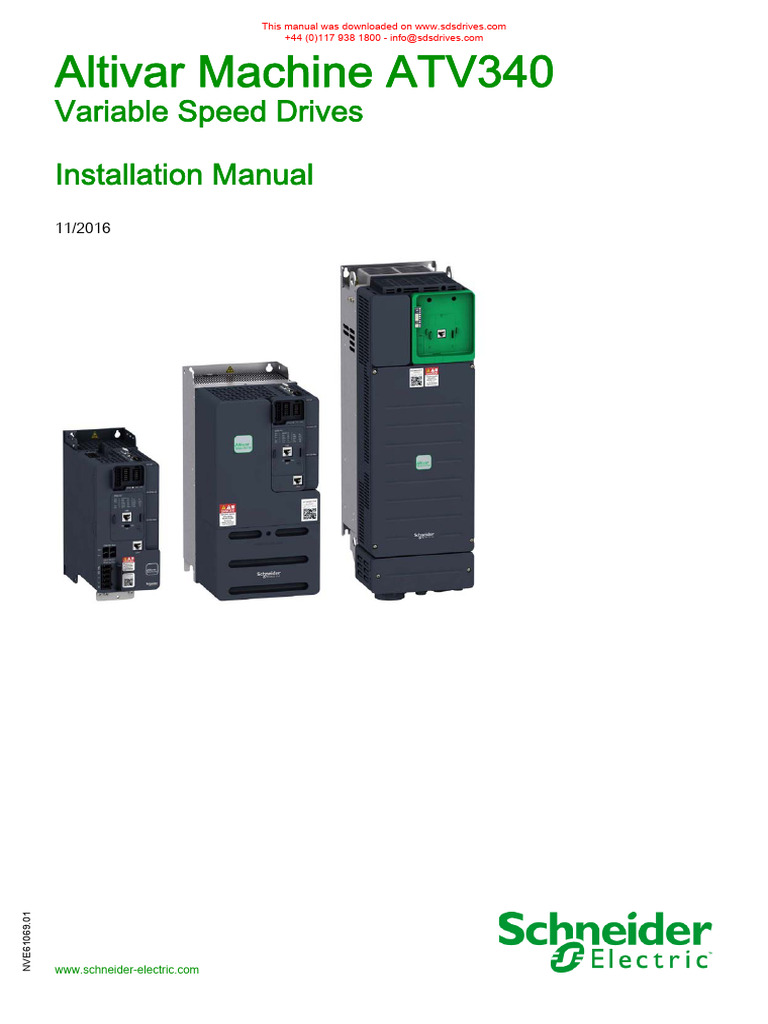 ATV340 Installation Manual | PDF | Direct Current | Voltage