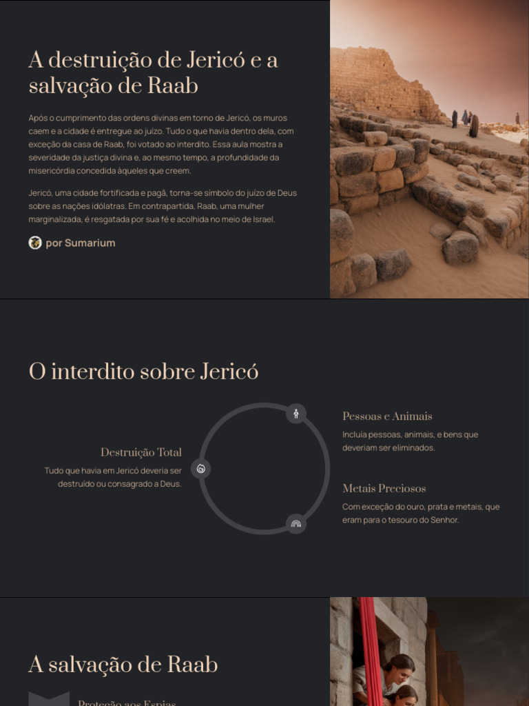 A Destruicao de Jerico e a Salvacao de Raab | PDF | Josué | Teologia
