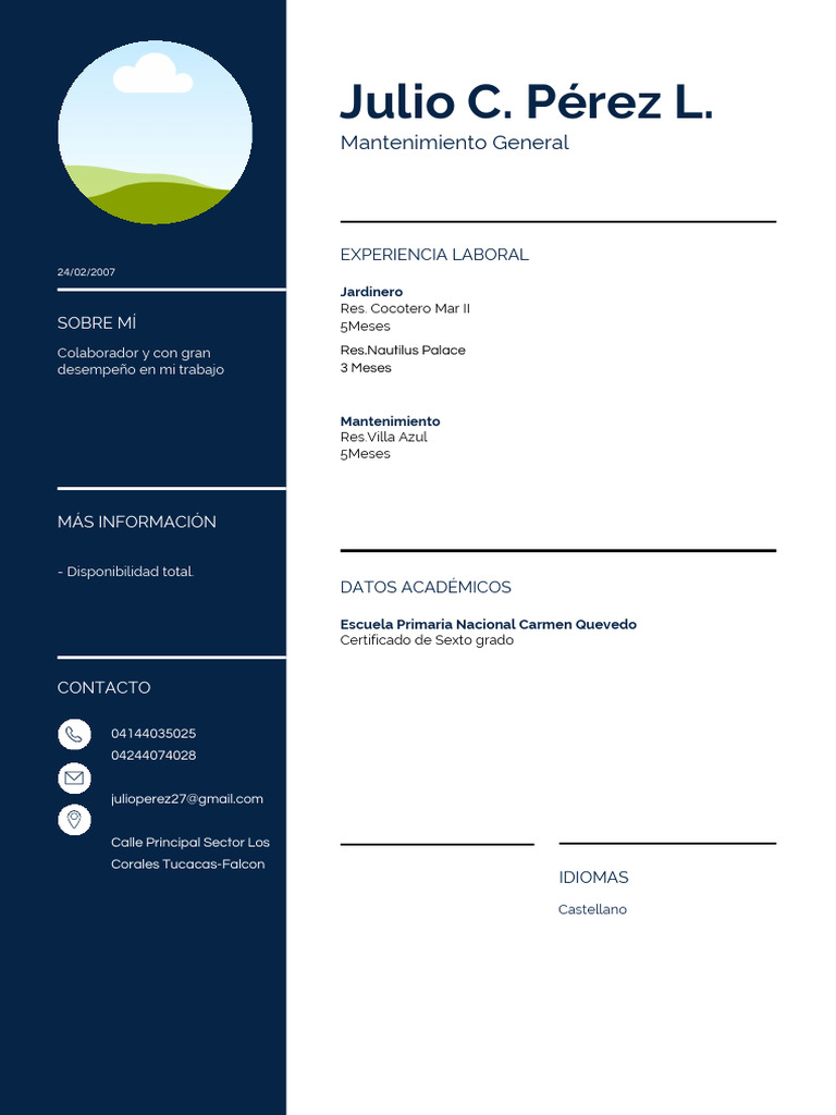 Currículum Corporativo Minimalista Azul Marino - 20250824 - 184201 ...