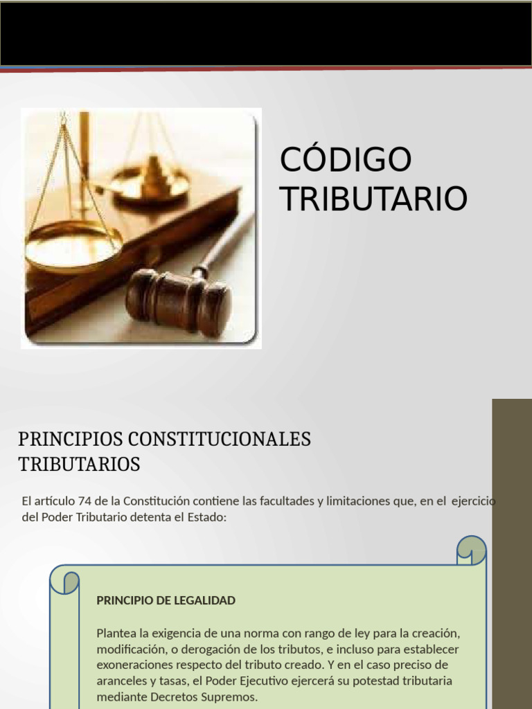 Codigo Tributario | PDF | Impuestos | Pagos