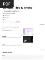 Gamma App: Tips and Tricks Guide | PDF | Page Layout | Artificial Intelligence