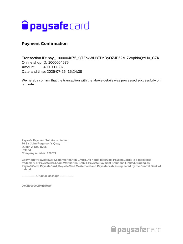 Payment Confirmation | PDF