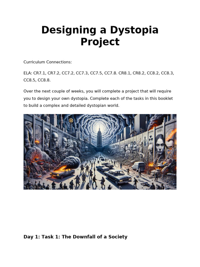 Dystopian Society Design Project | PDF | Dystopia | Propaganda
