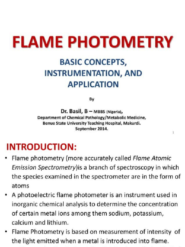 Flame Photometry | PDF