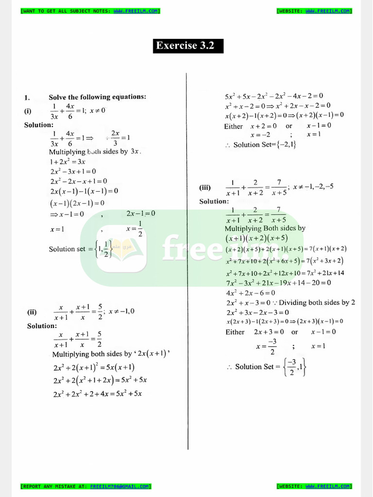 11th Math New Ch3 Ex3.2 | PDF