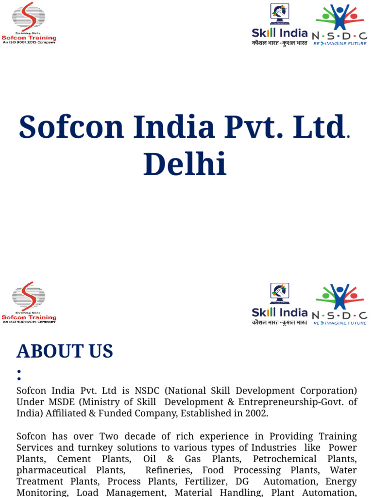 Sofcon Profile For Association - 2025 | PDF