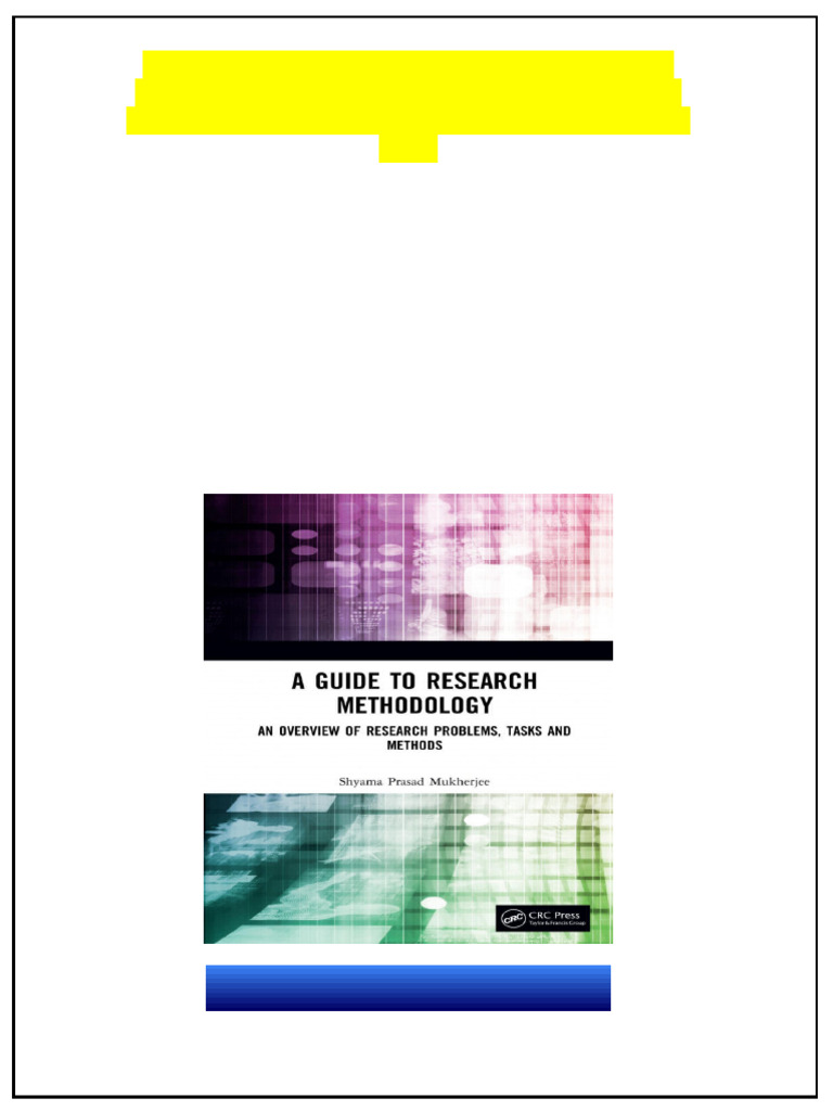 A Guide To Research Methodology-An Overview of Research Problems, Tasks ...