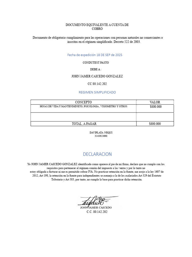 John Caicedo 18-09-25 | PDF