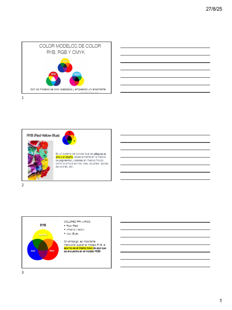 Colores que forman el azul | PDF | Color | Modelo de color Rgb